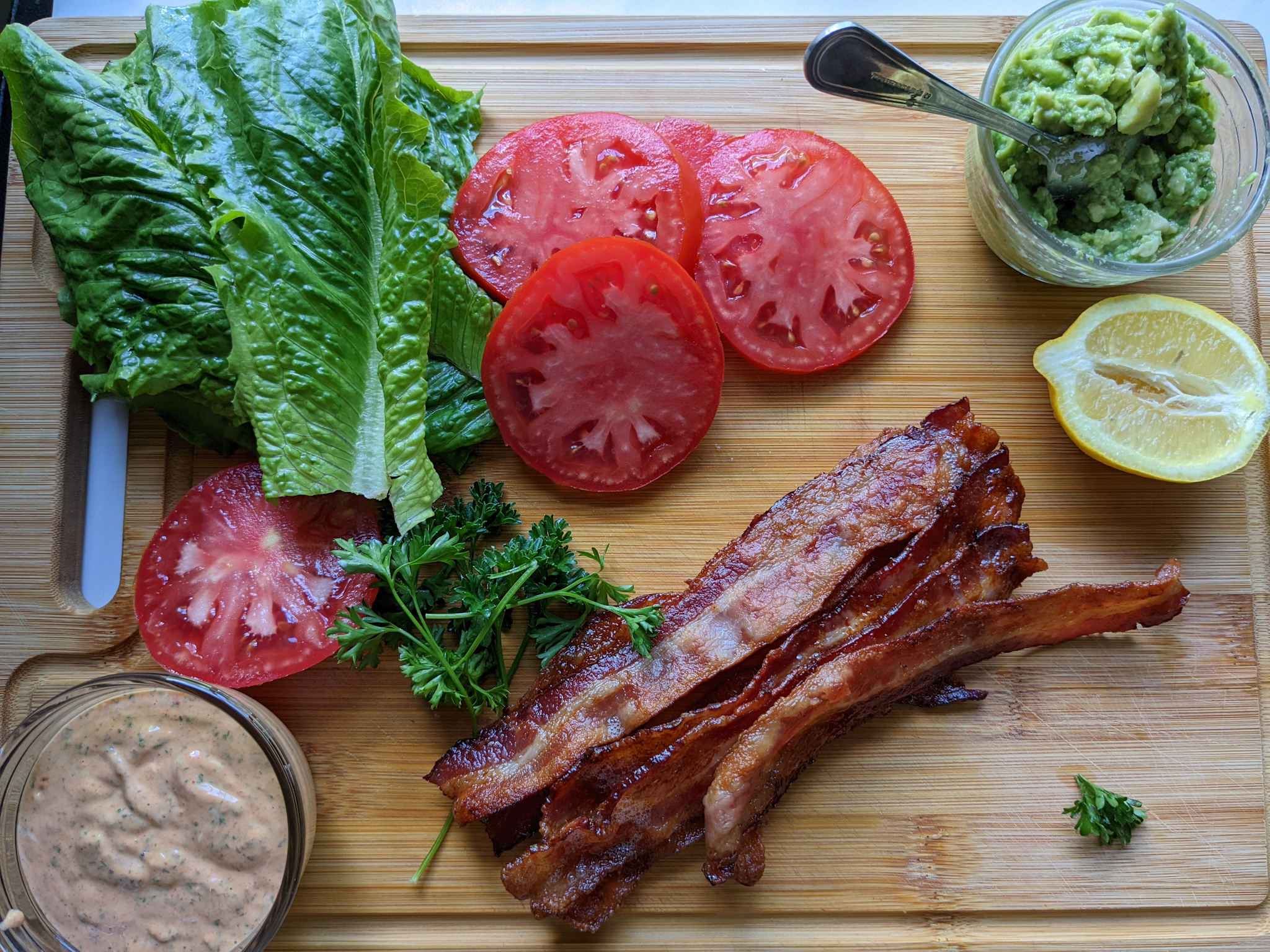 BLT with Avocado and Red Pepper Mayo - Unapologetic Eats